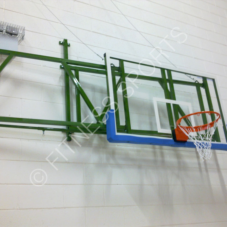 Extending Acrylic Wall Mounted Indoor Basketball Net Goals | Fitness Sports