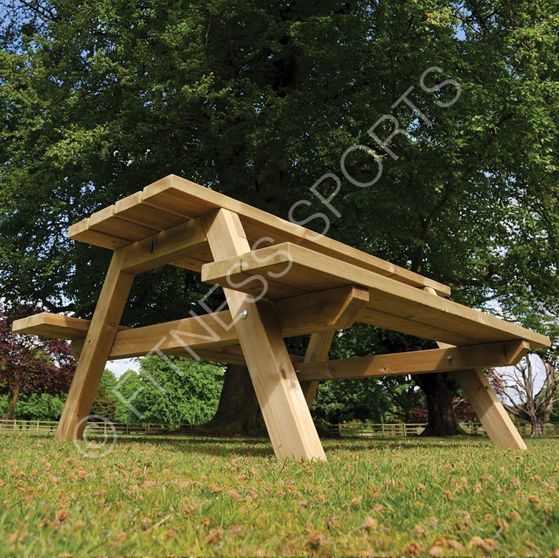 Outdoor Wooden Park Picnic Table