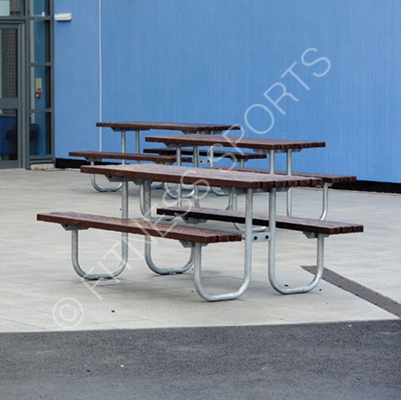 Outdoor Ground Fixed Picnic Table